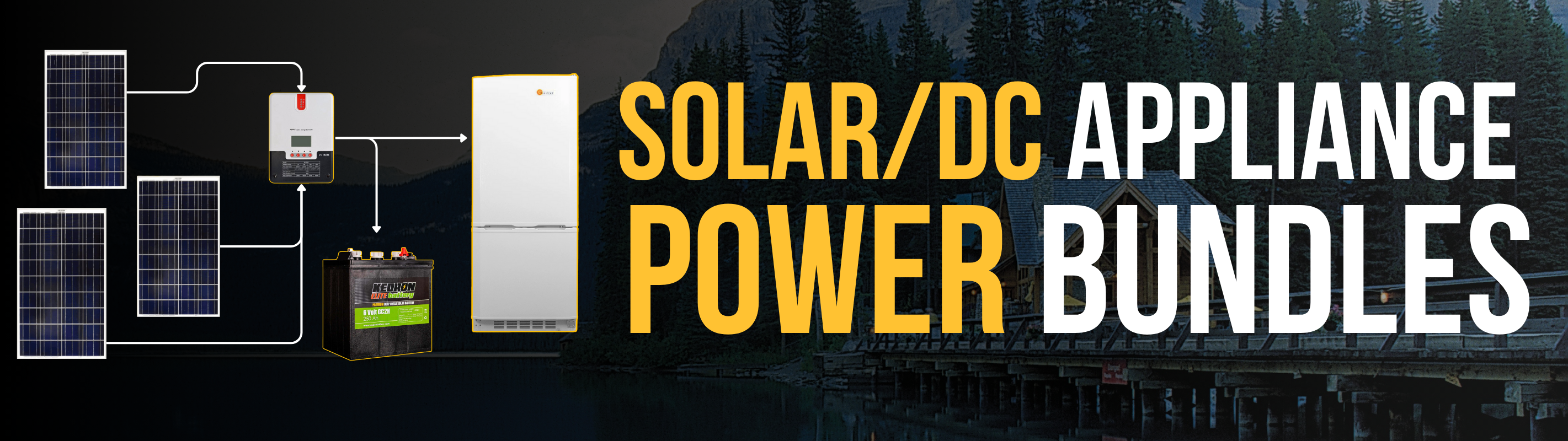 DC Solar Appliance Power System Bundles – The Cabin Depot