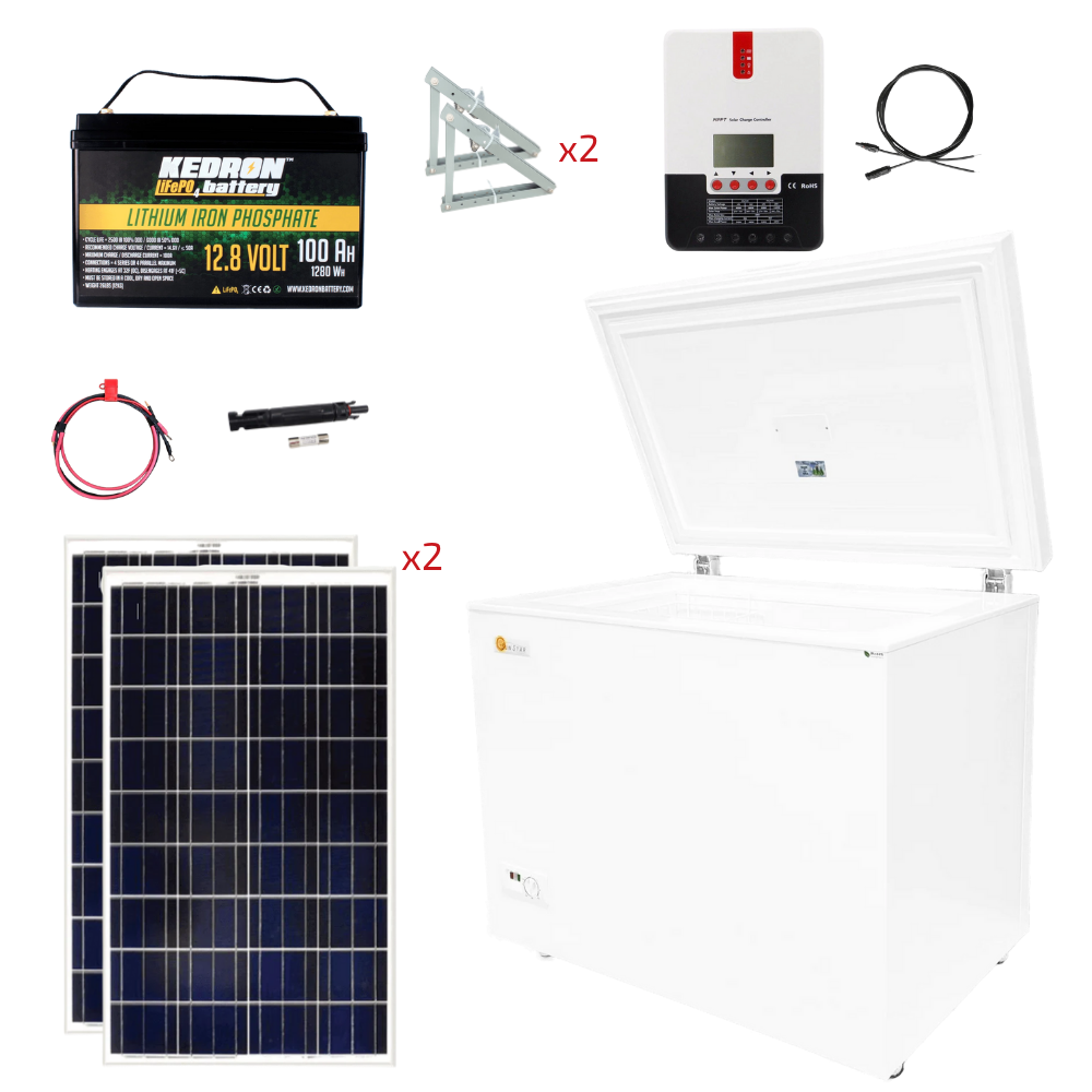 SunStar 8 Cu/Ft Solar/DC Chest Freezer Stand-Alone Solar Power System ...