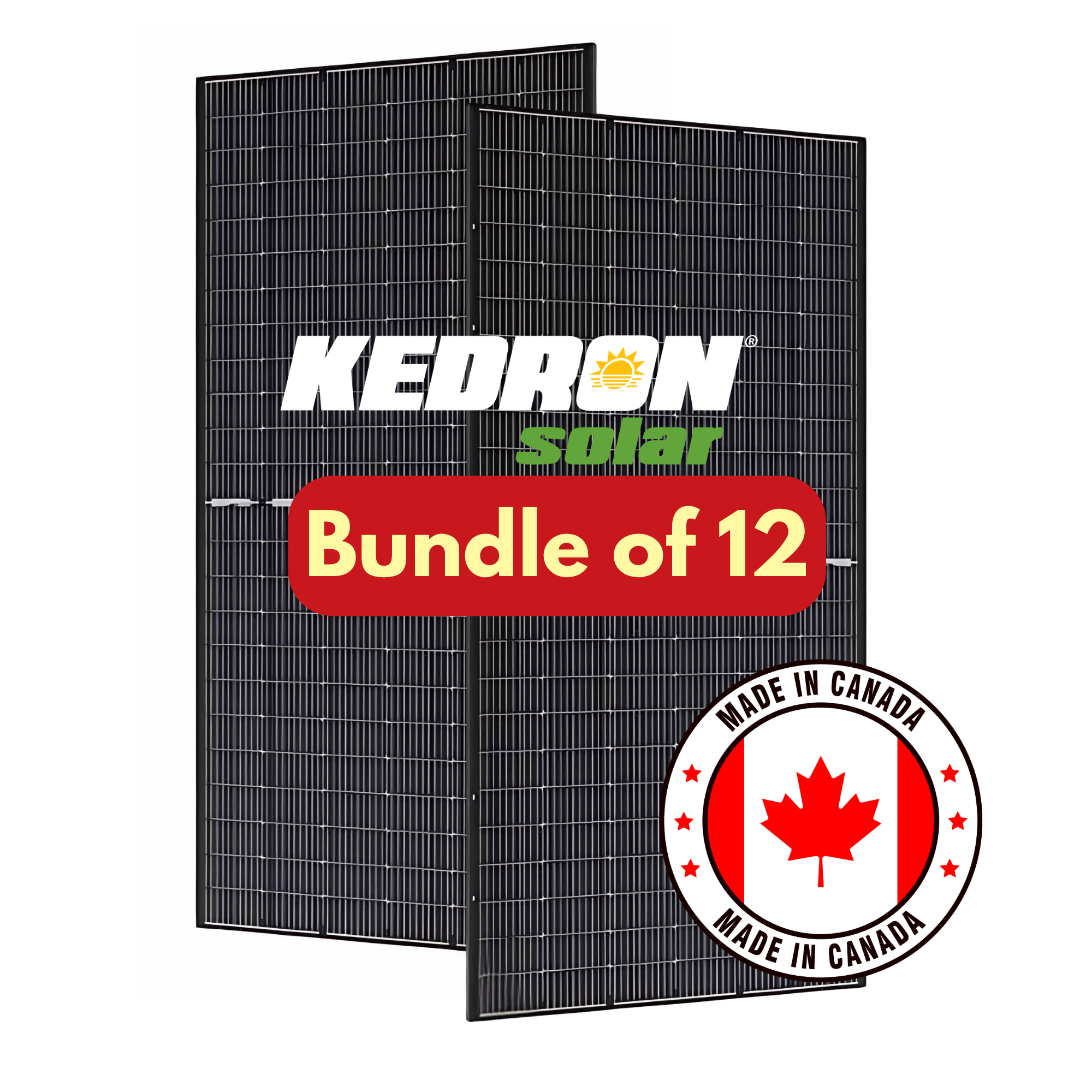 KEDRON® Solar 590W Mono Solar Panel Bundle of 12 - Made in Canada – The ...