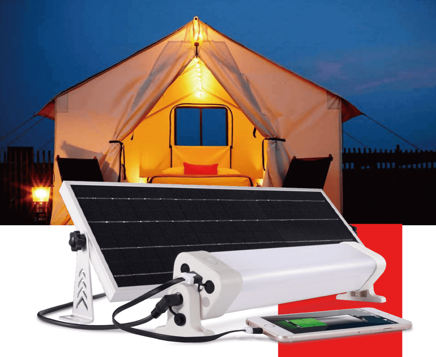 Kedron 24W Solar LED Light Kit - Off-Grid Ready – The Cabin Depot
